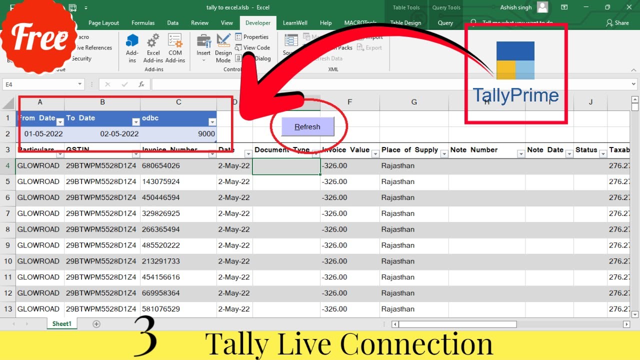 2022 Best Tally to Excel Import Trick | Excel Power Query to Collect ...