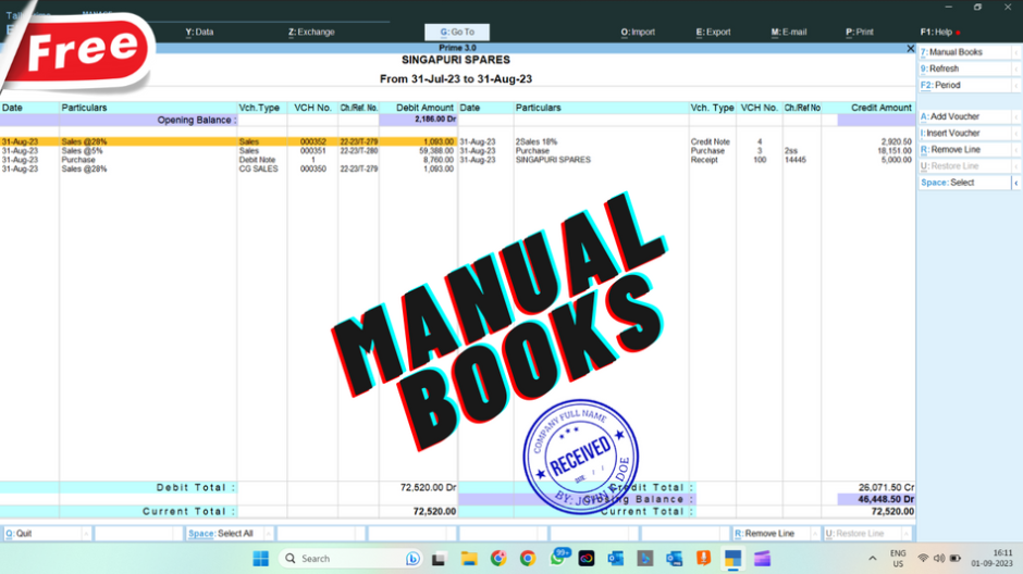 2023 Most Amazing Manual Books TDL for Tally Prime - Learnwell